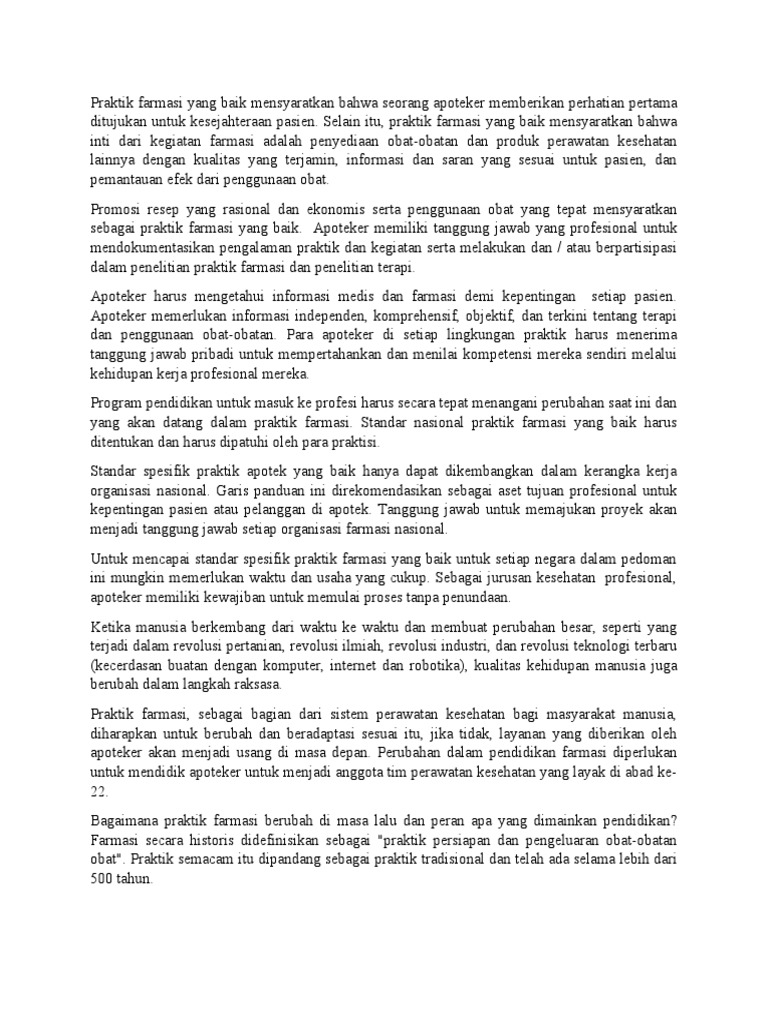 Resume Robot Farmasi | PDF