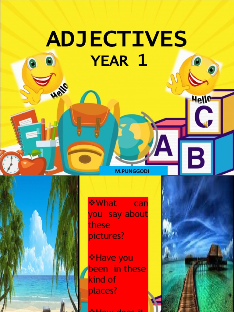 Adjectives Year 1 | PDF
