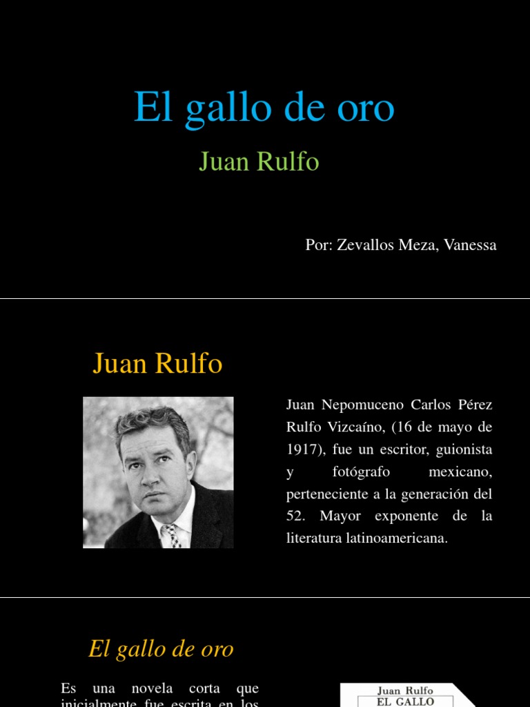 El Gallo de Oro-Juan Rulfo | PDF