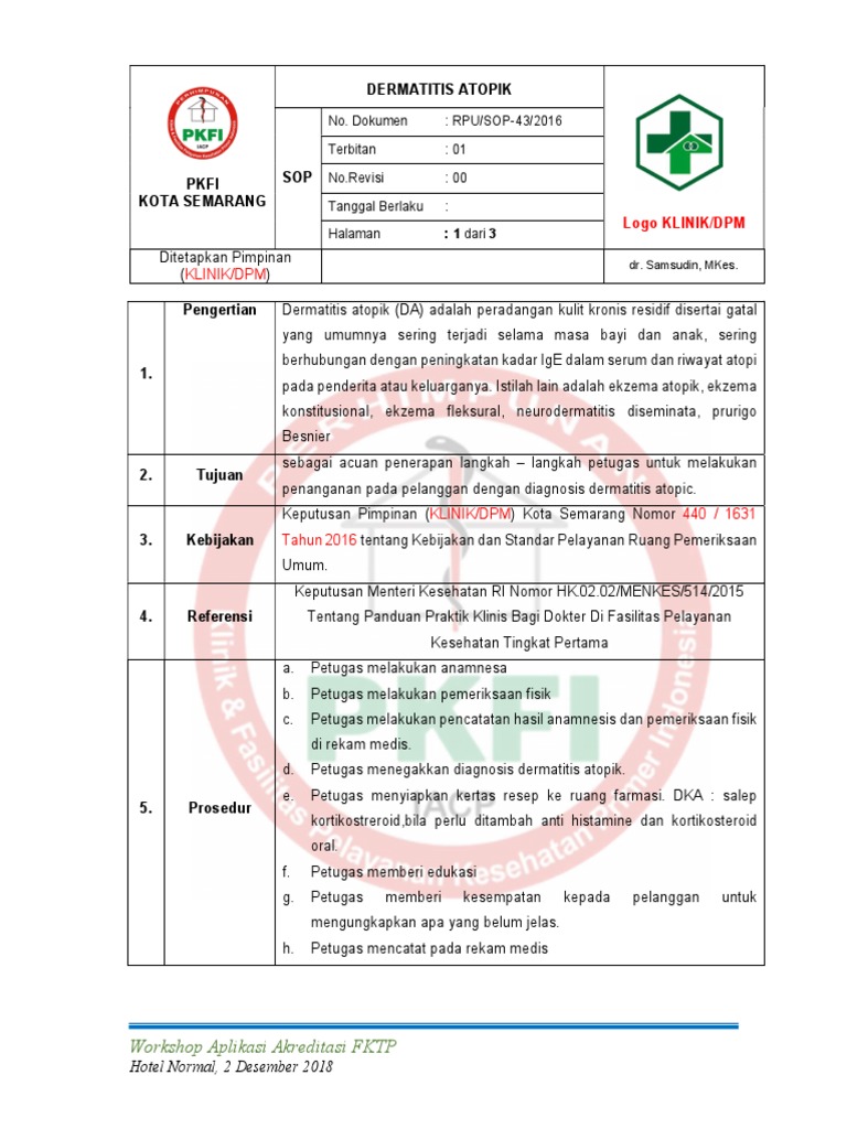 Penanganan Dermatitis Atopik di Klinik | PDF | Sains & Matematika
