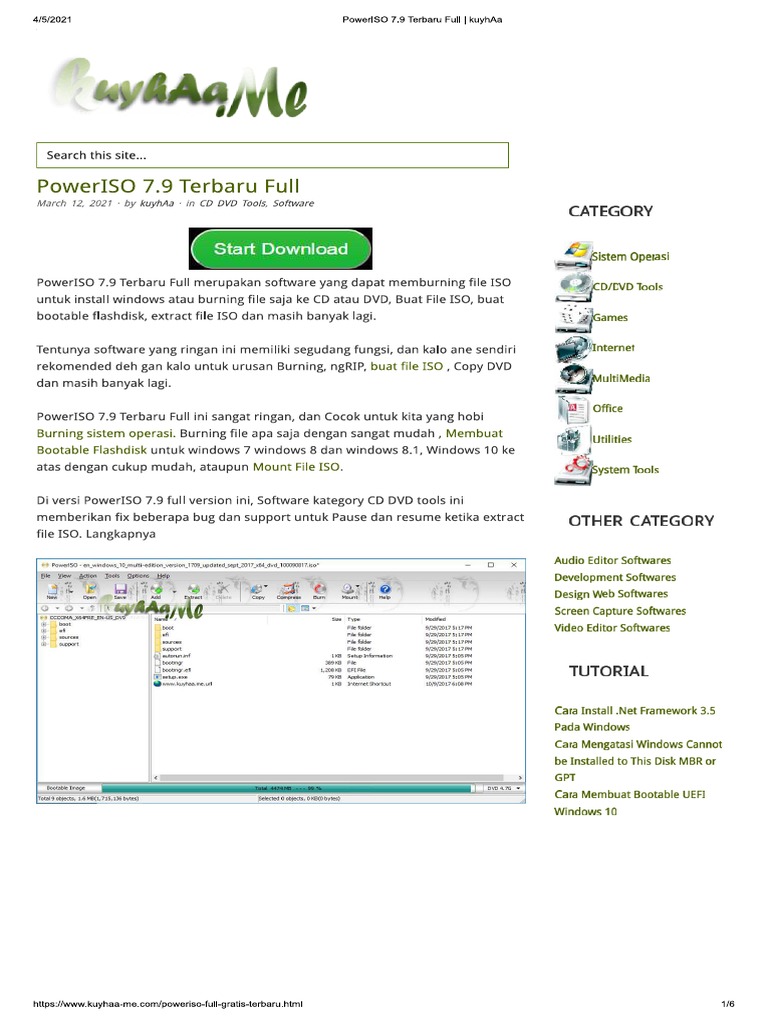 Install Power Iso 7 | PDF
