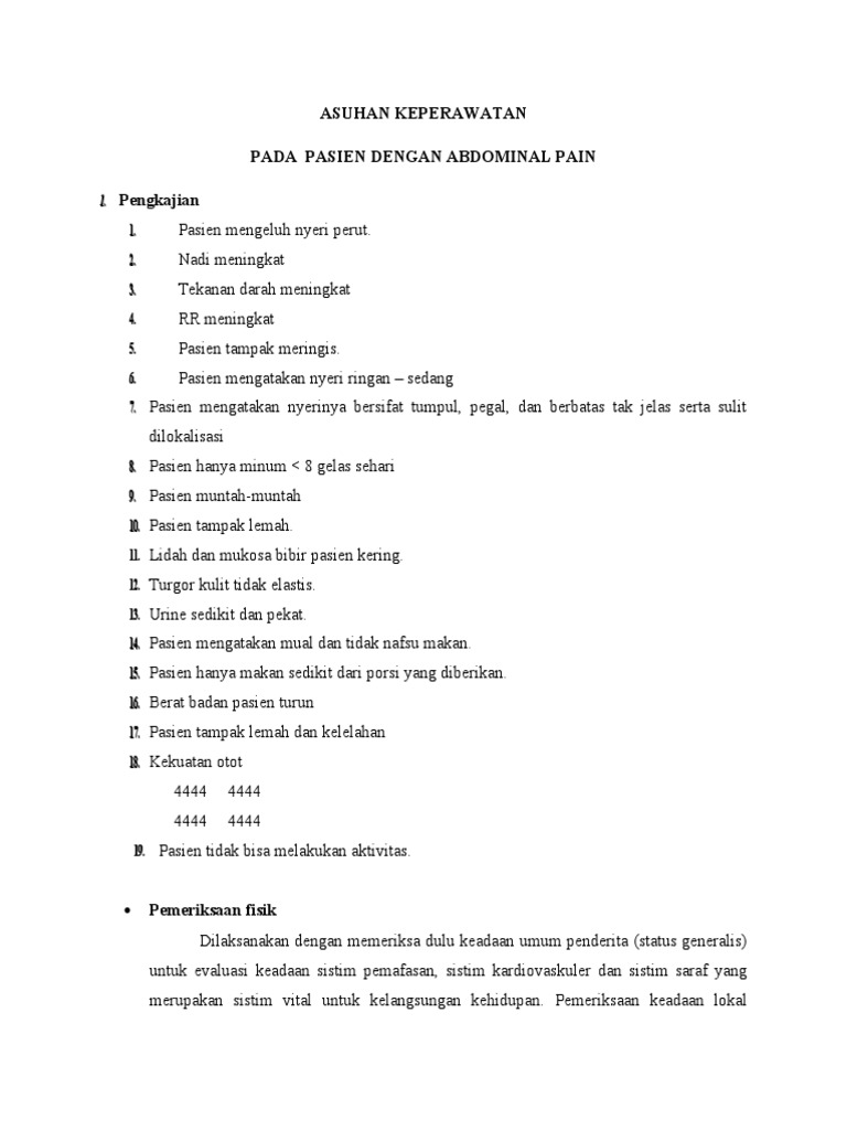 LP Abdominal Pain | PDF