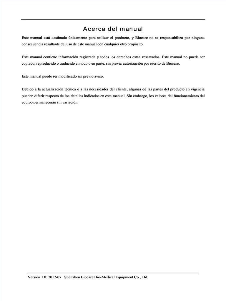 Manual de Usuario FM801 Biocare | PDF | Home & Garden