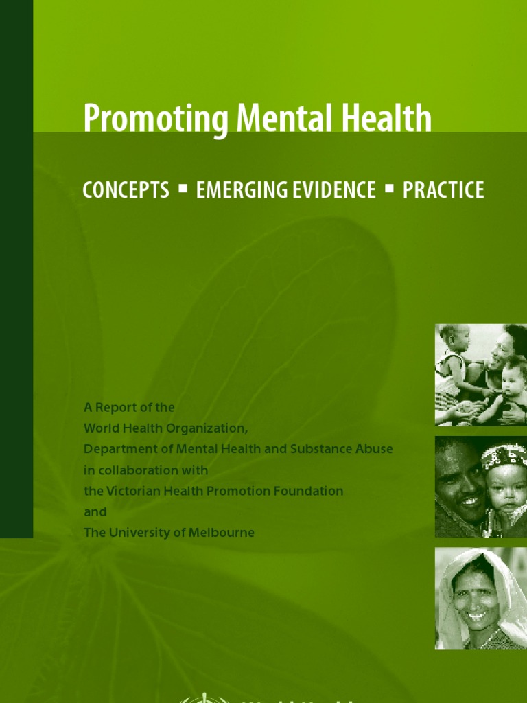 MH Promotion Book | PDF | Evidence Based Medicine | Mental Health