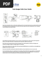 Yale Safe User Manual and Setup Guide | PDF | Screw