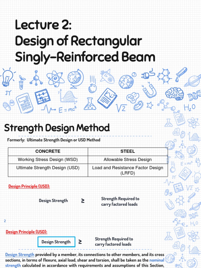 Concrete - Lecture 2 - Design of Rectangular Singly-Reinforced Beam ...