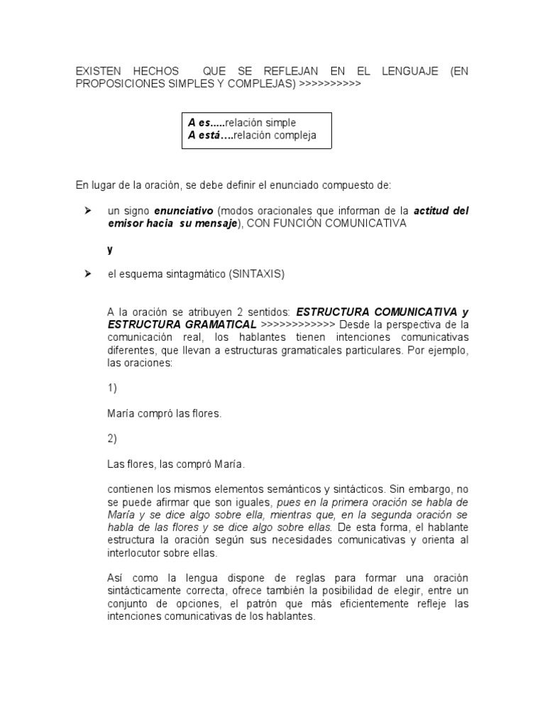Estructura del Tema y Rema en Lenguaje | PDF