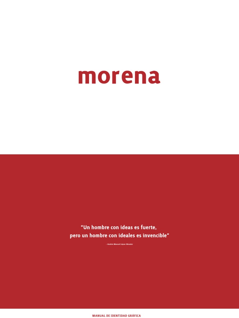 Manual de Imagen Morena | PDF | Democracia | Ideologías políticas