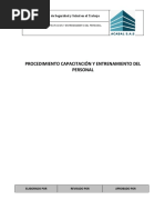 Formato Plan Anual de Capacitación | PDF