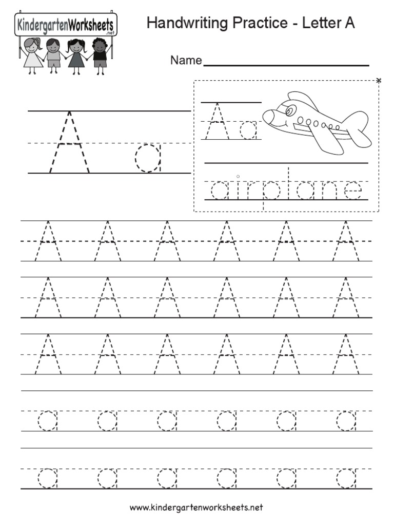 Letter A Writing Practice Worksheet | PDF