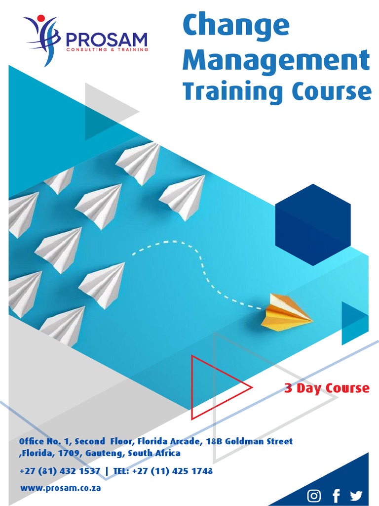 Change Management Training Course | PDF | Change Management | Cheque