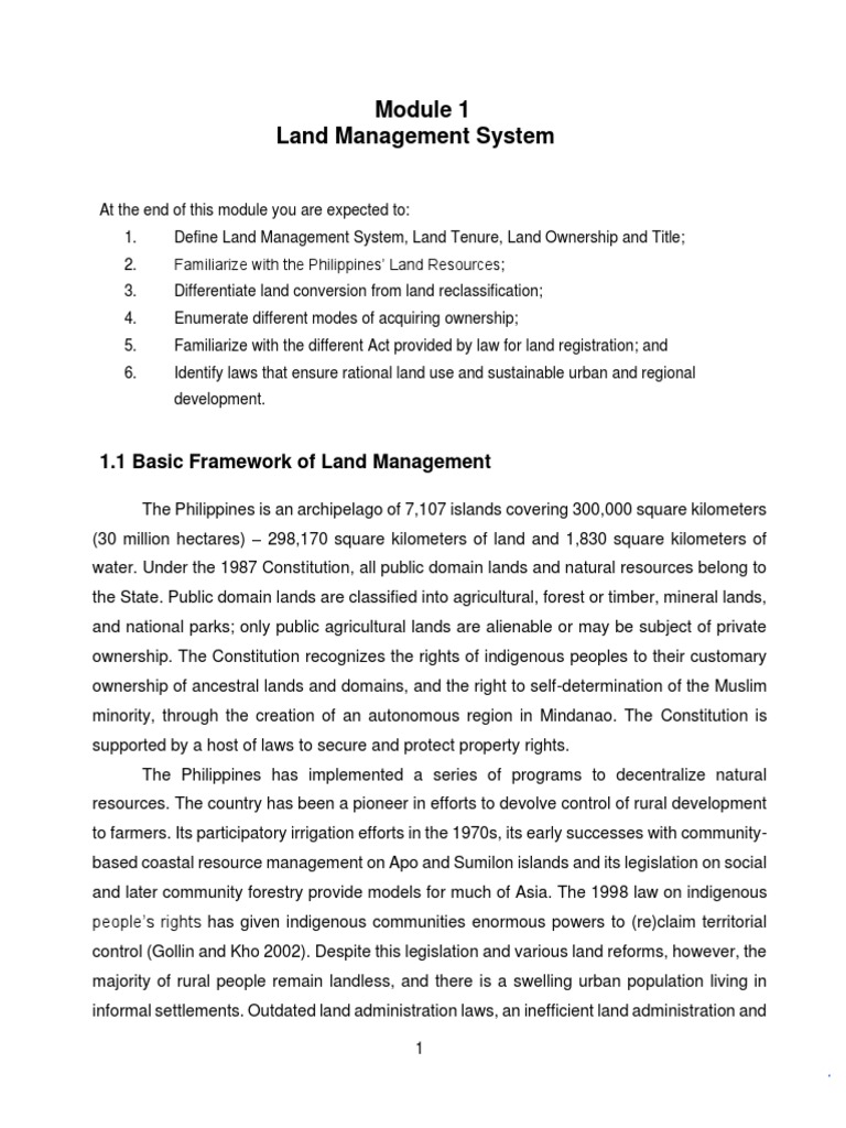 LAM Module 1 | PDF | Ownership | Title (Property)