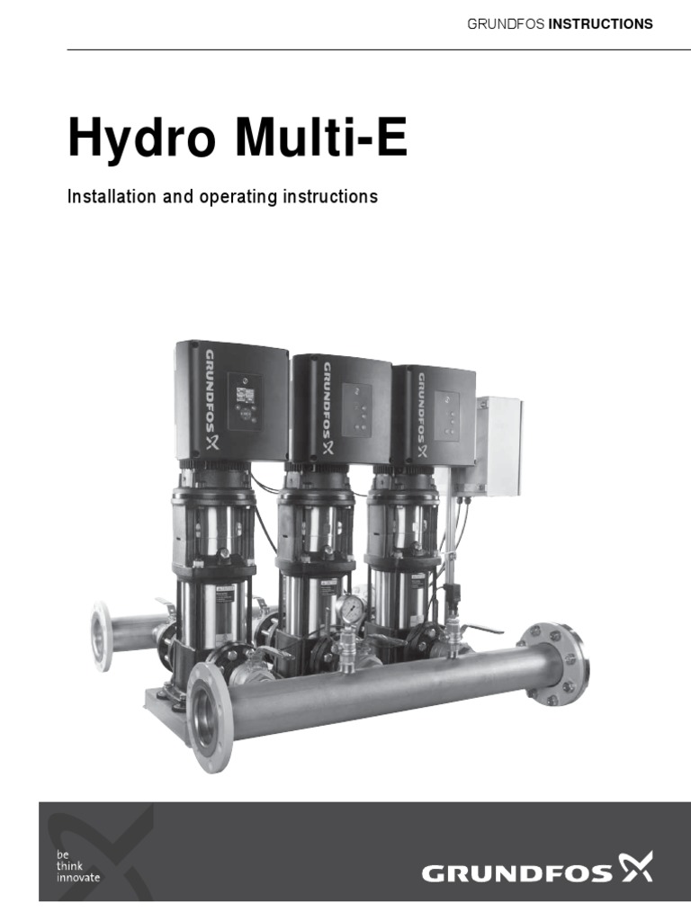 Hydro Multi-E: Installation and Operating Instructions | PDF | Fuse ...