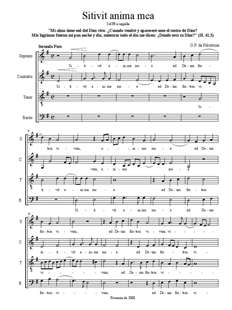 Sitivit Anima Mea (Oficial) | PDF