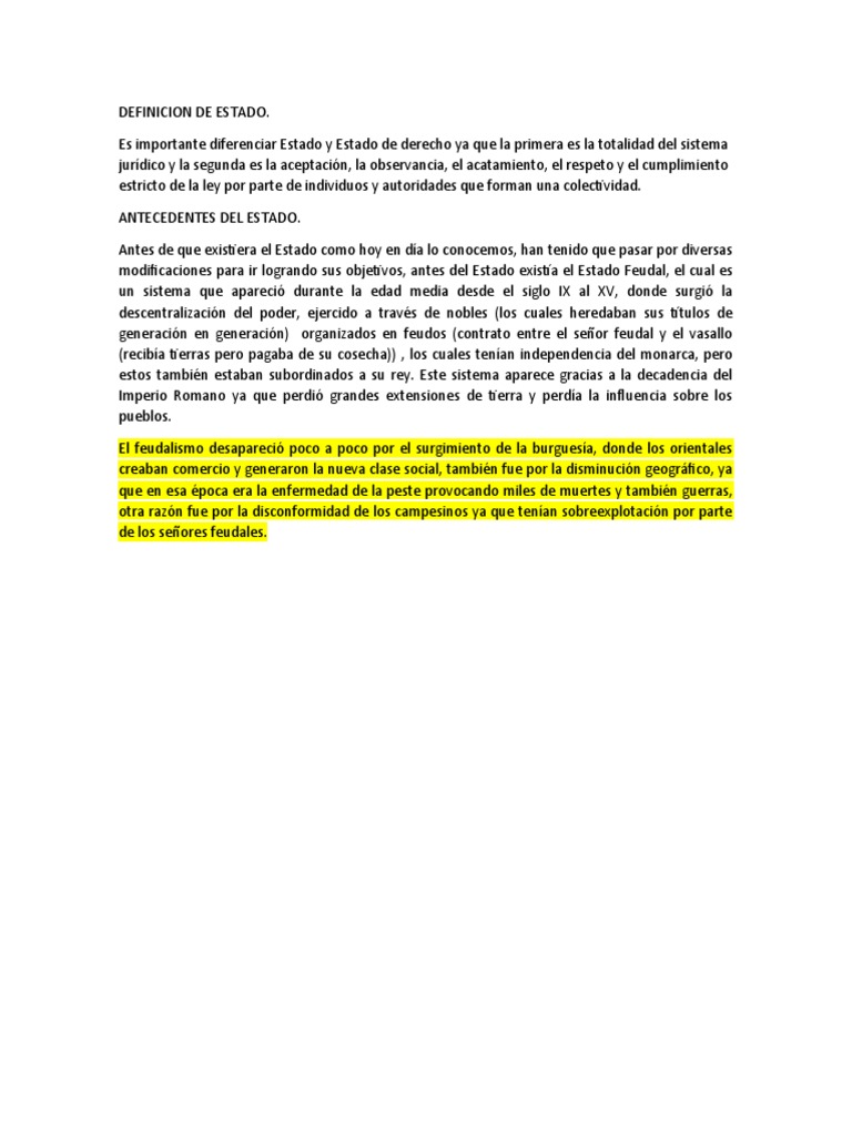 Definicion de Estado | PDF