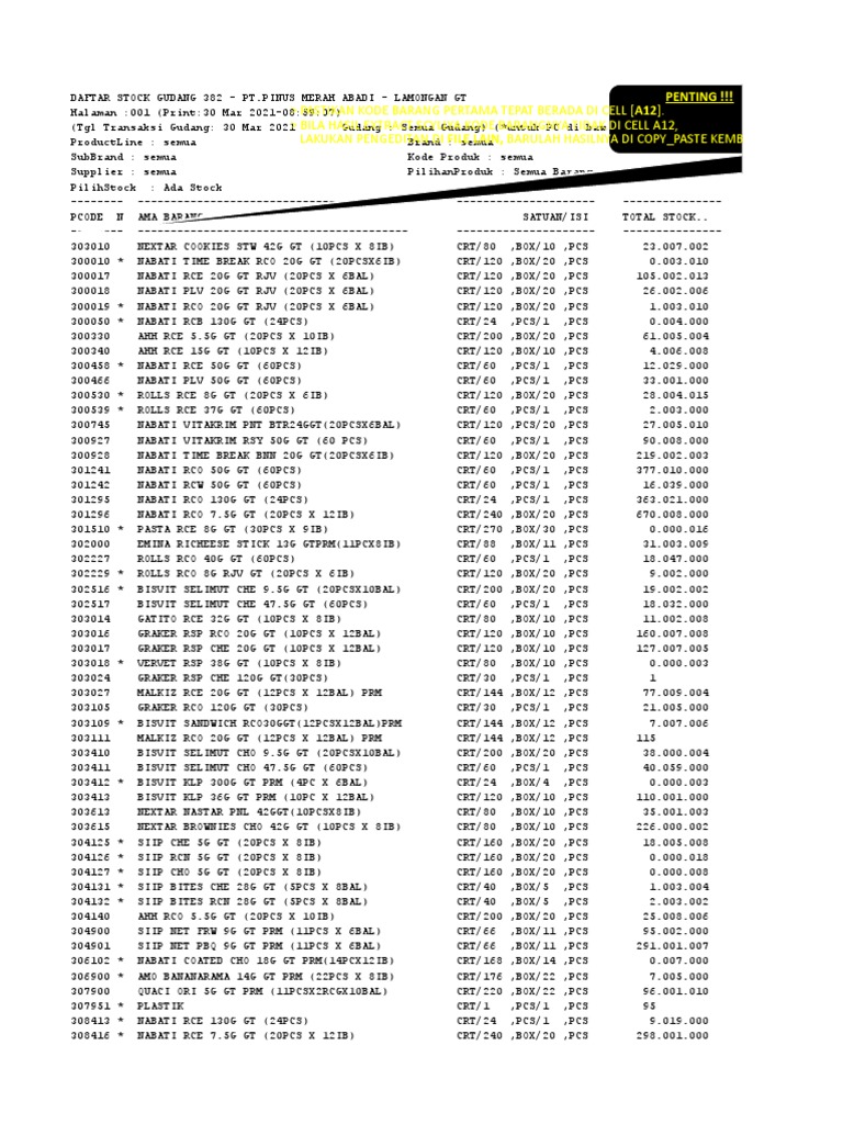 (2021) FRM-OPS-003. (1) Stock Opname Direct Scylla Rev. 01 (Format | PDF (2021) FRM-OPS-003. (1) Stock Opname Direct Scylla Rev. 01 (Format | PDF