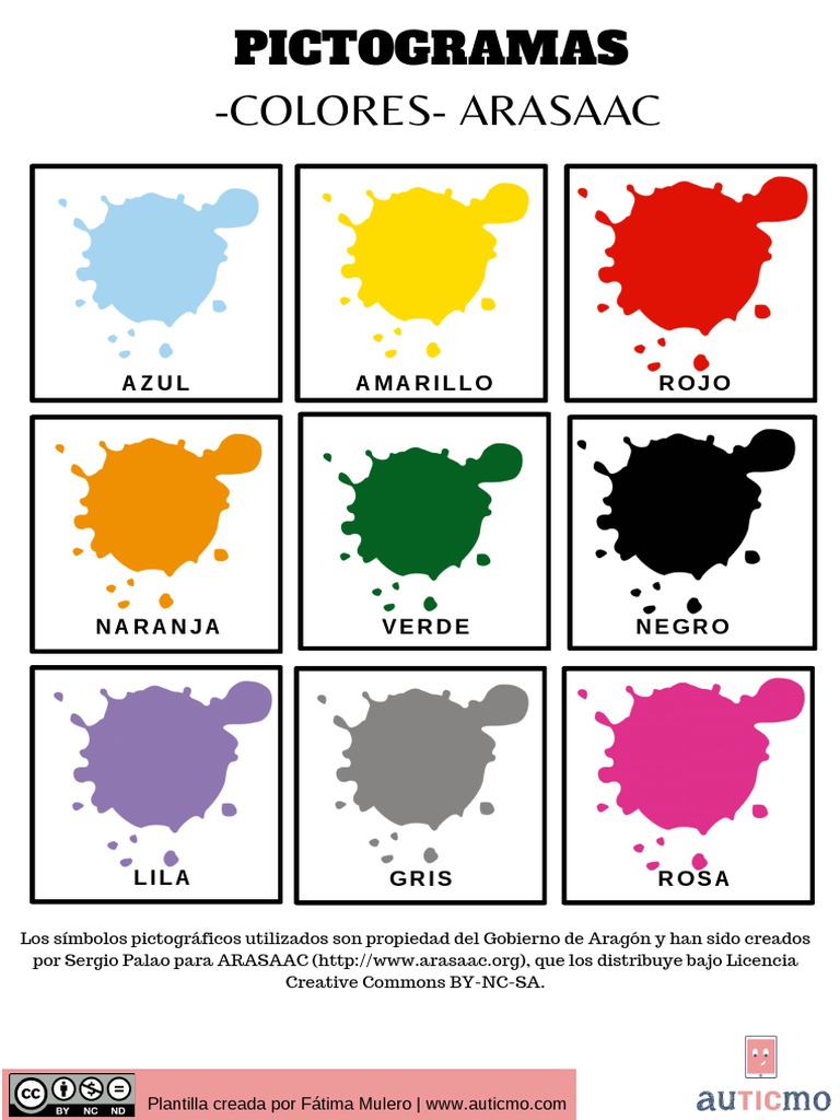 Picto Colores Arasaac | PDF