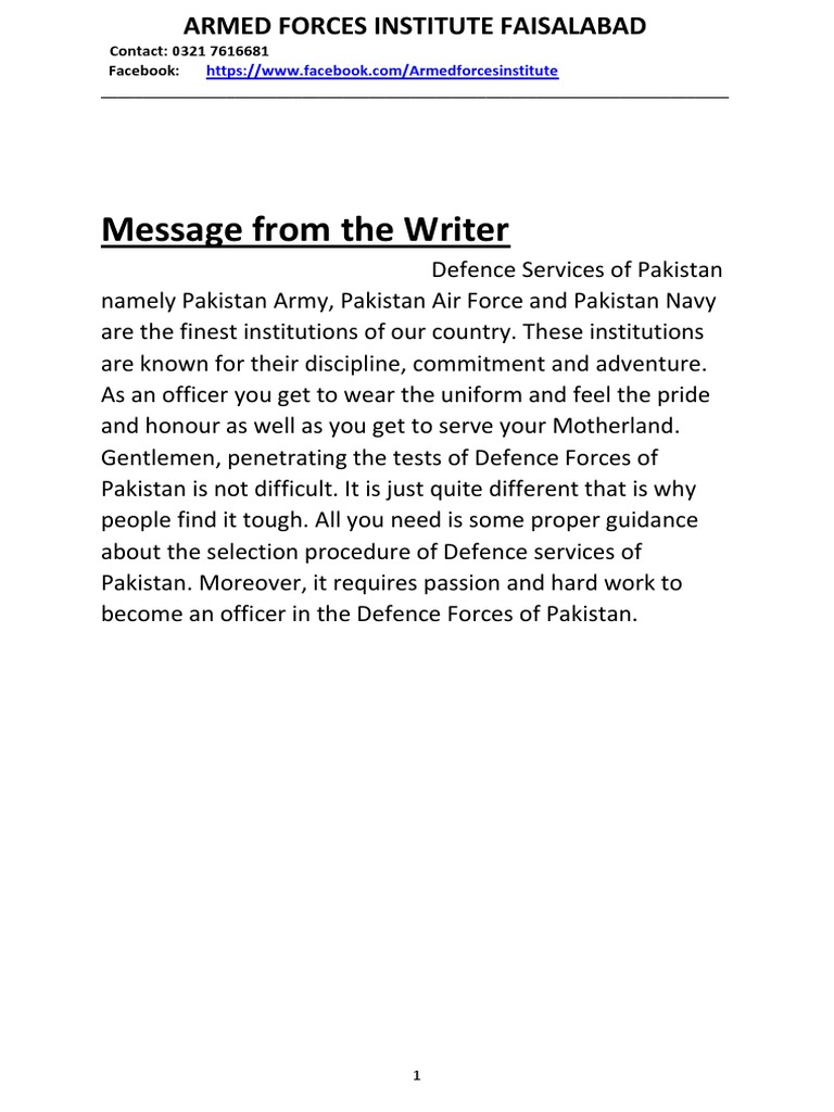 ASF Written Test Important Notes Armed Forces | PDF | Pakistan | Indus ...