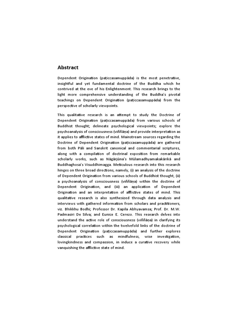 The Process of Life in 12 Dependent Origination | PDF | Four Noble ...