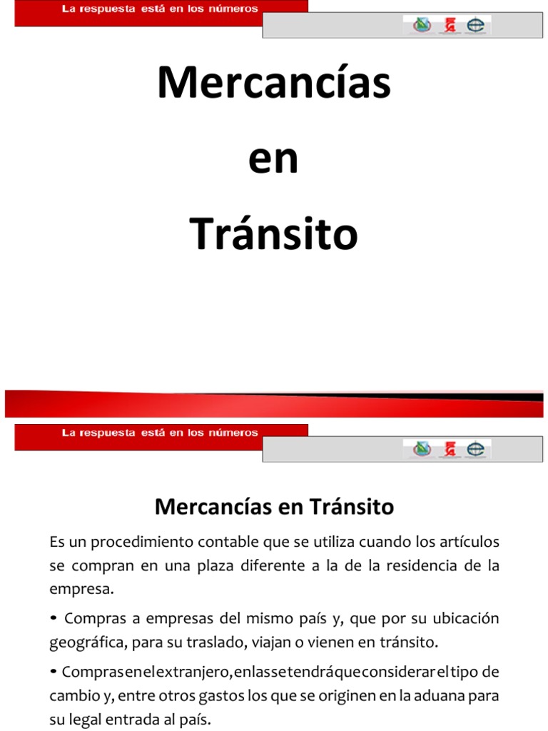 Mercancías en Tránsito | PDF | Bienes | Inventario