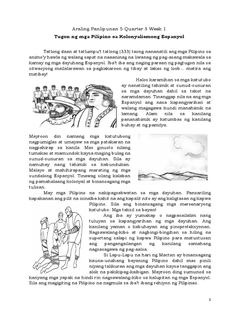 Deped Matatag Na Pagtugon Sa Kolonyalismo At Imperyalismong