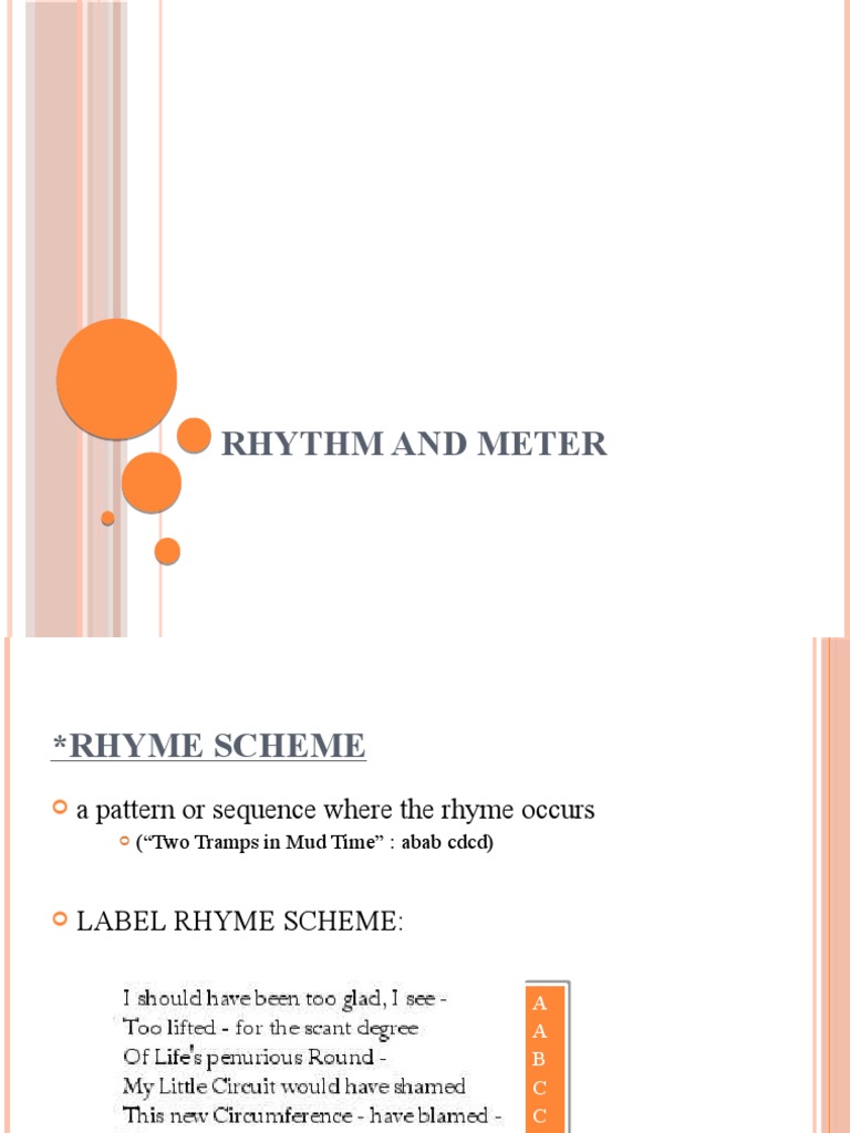 Rhythm Meter | PDF | Metre (Poetry) | Poetry