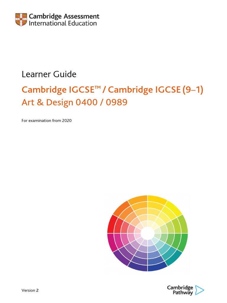 Learner Guide: Cambridge IGCSE / Cambridge IGCSE (9-1) Art & Design ...
