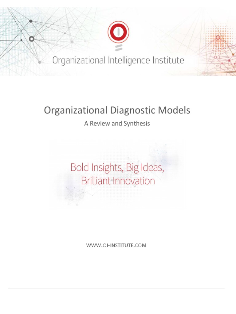 Organizational Diagnostic Models Vol2N1 | PDF | System | Likert Scale