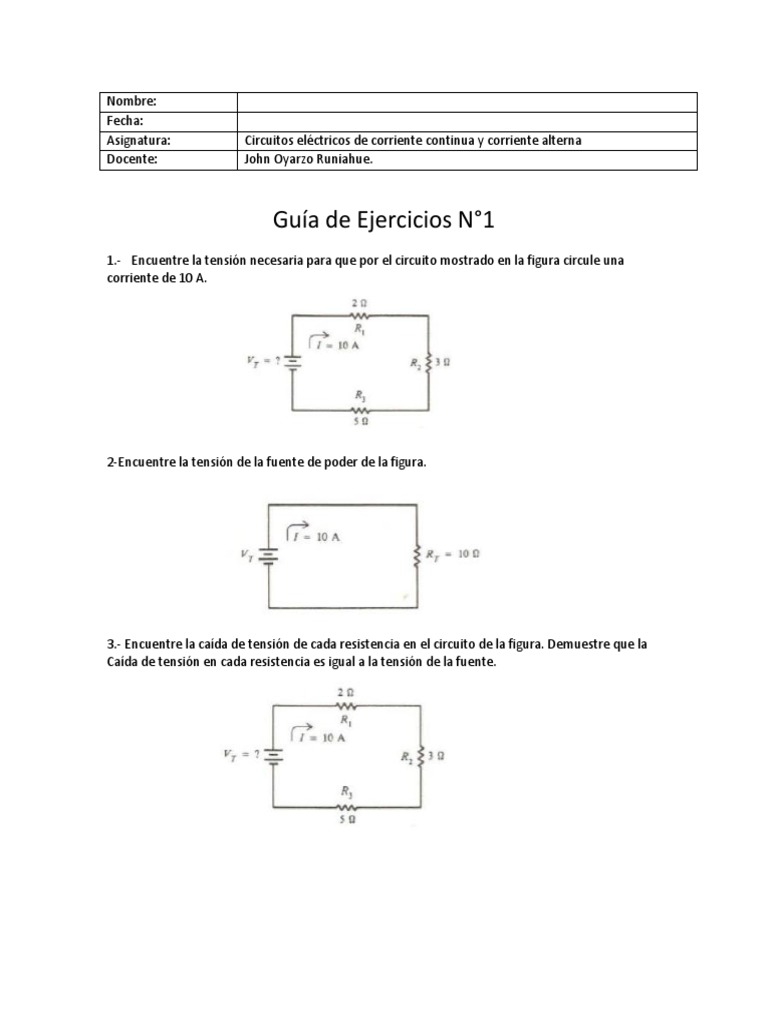 Desarrollo Ejercicios Circuitos en Serie y Paralelo | PDF