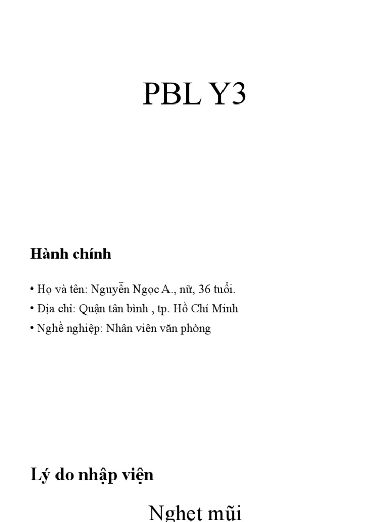 Y3 PBL Case ENT | PDF