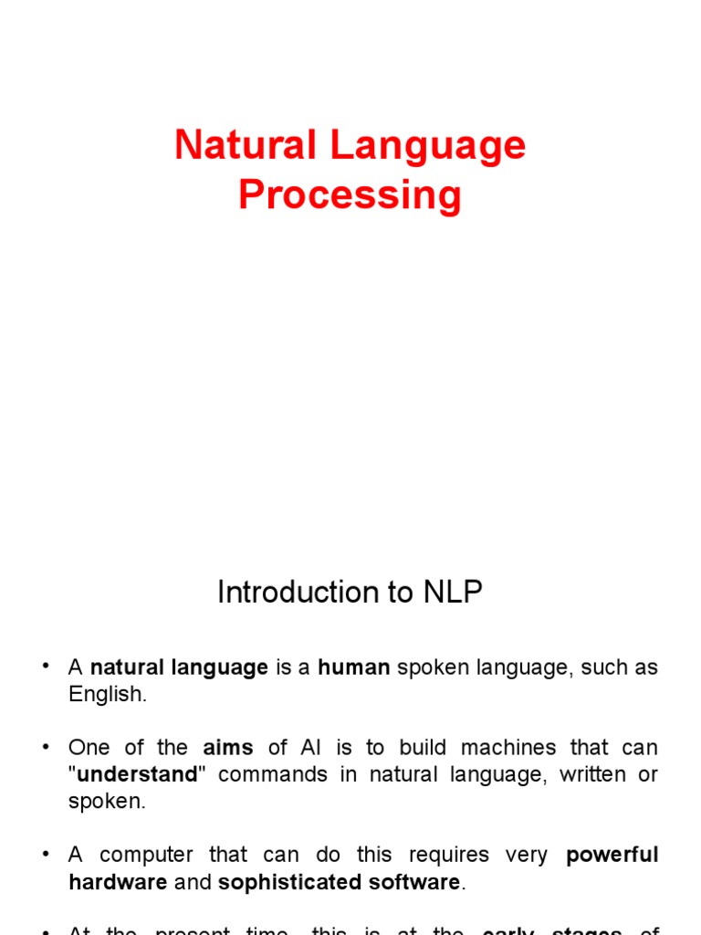 Natural Language Processing | PDF | Parsing | Lexicon