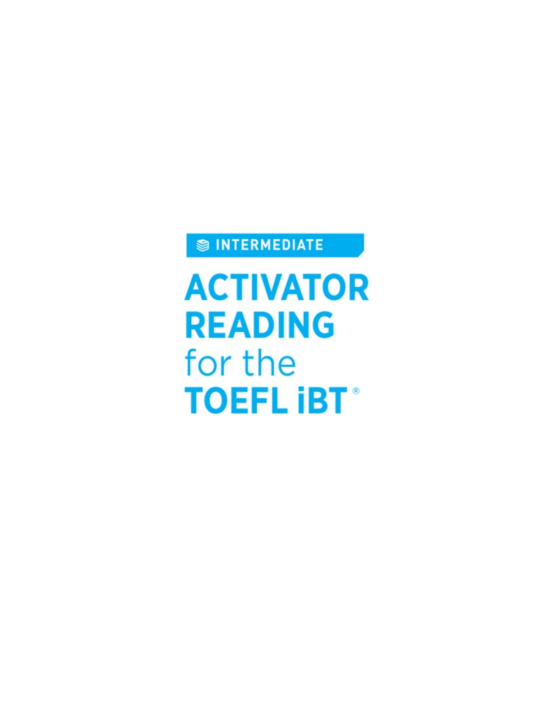 Activator - Reading for the TOEFL iBT - Intermediate 정답 및 해설 | PDF