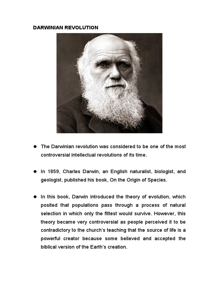 Darwin's Revolutionary Theory of Evolution | PDF