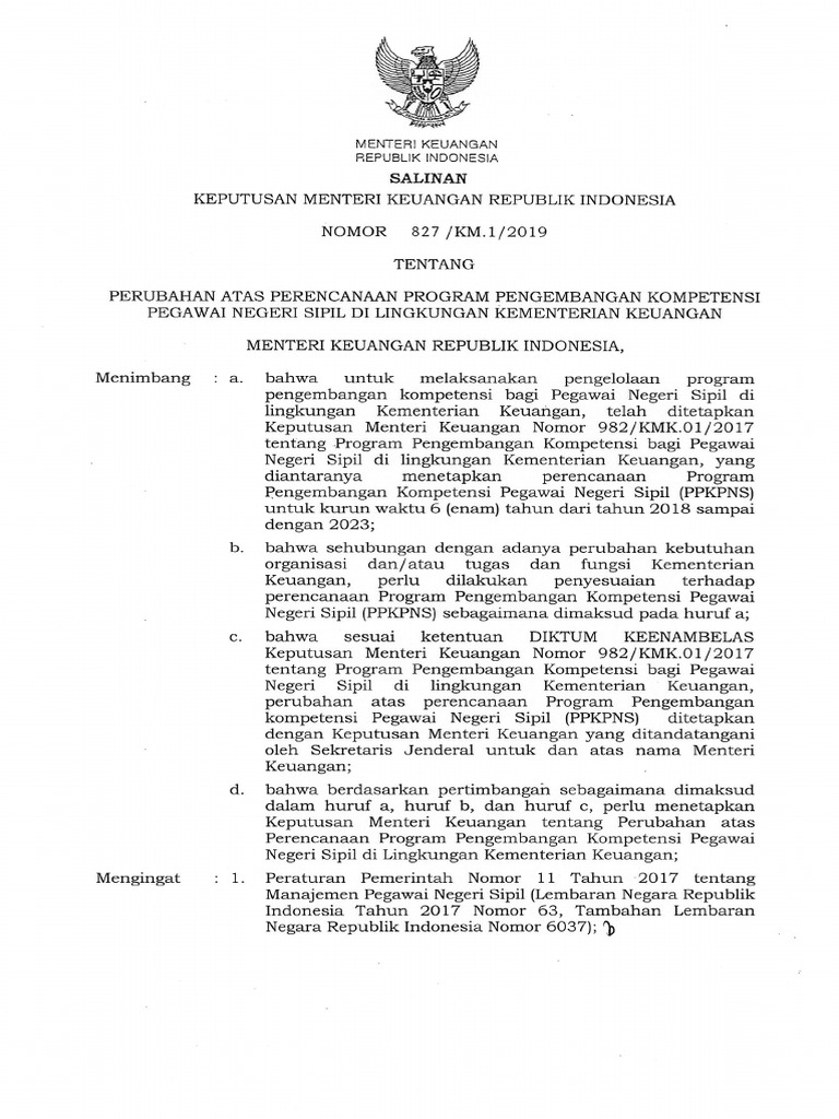 KMK827KMK012019PerubahanPPKPNS DJP 1611045061 9710 | PDF