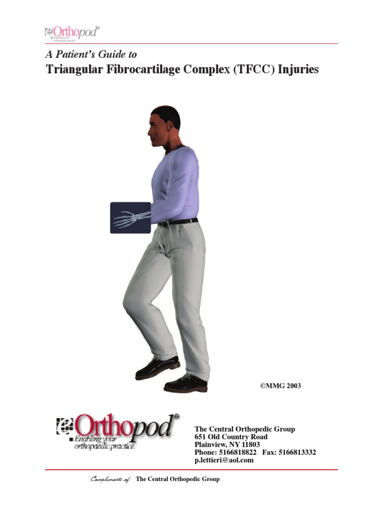 Patient's Guide To TFCC Injuries | PDF | Limbs (Anatomy ...