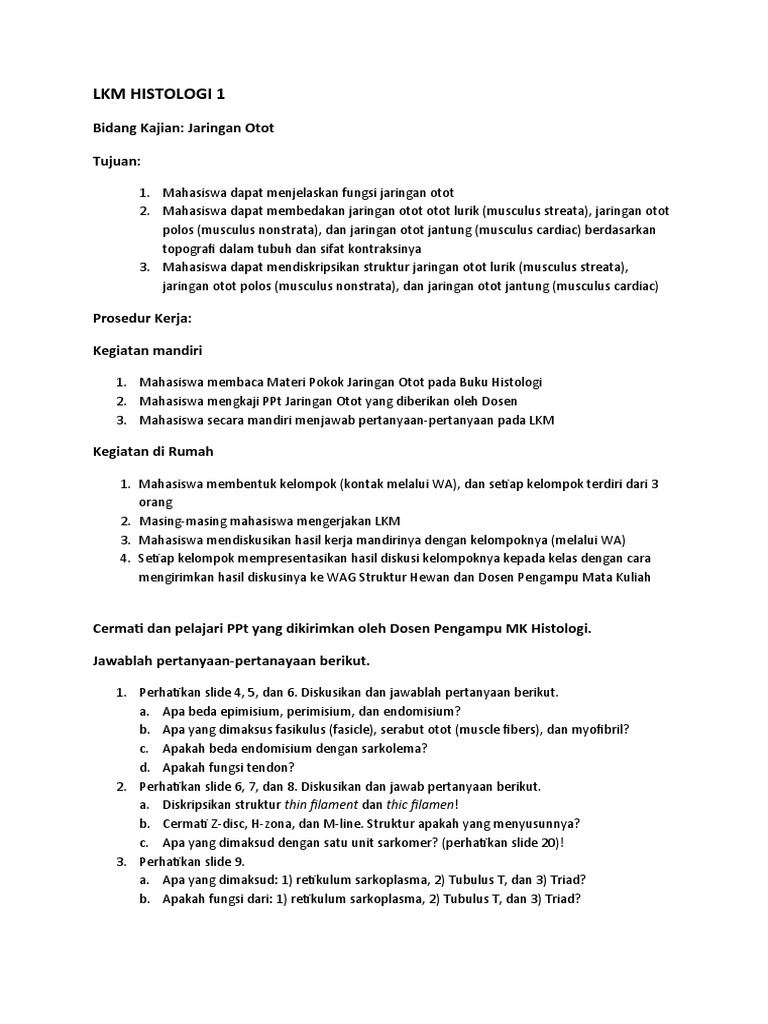 LKM 1 Jar Otot Dan Jar Saraf Wagdocx | PDF