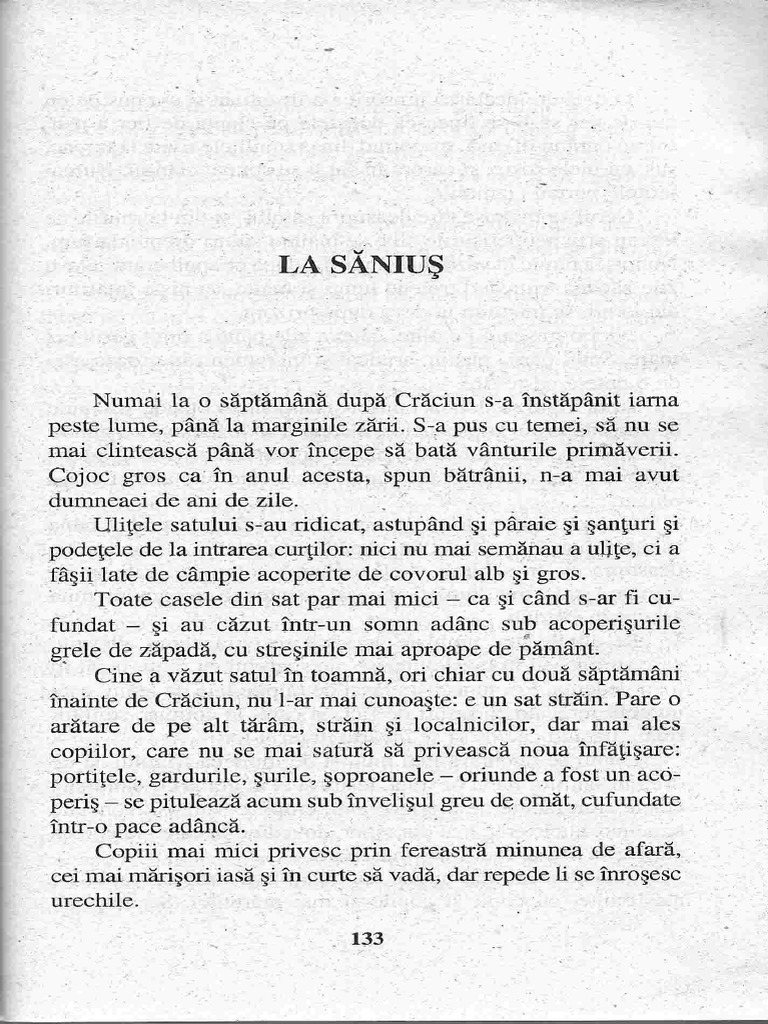 La Sanius Ion Agarbiceanu | PDF