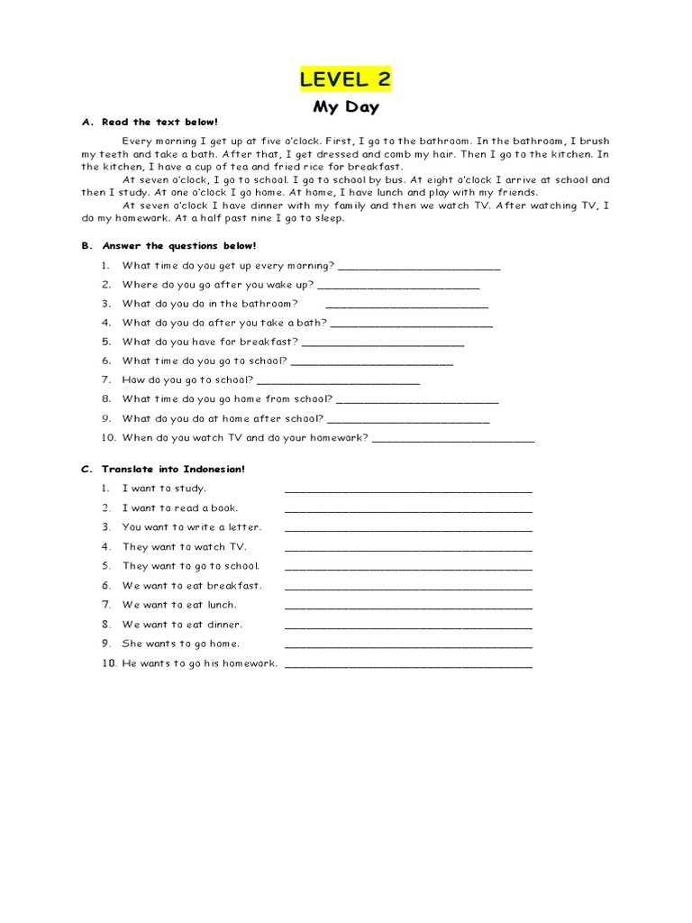 Modul Level Basic 1-A | PDF | Room
