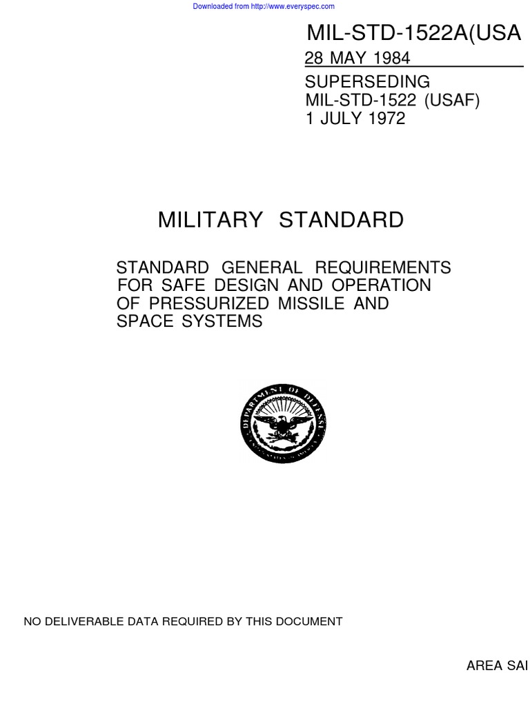 Mil STD 1522a | PDF | Fracture Mechanics | Fracture