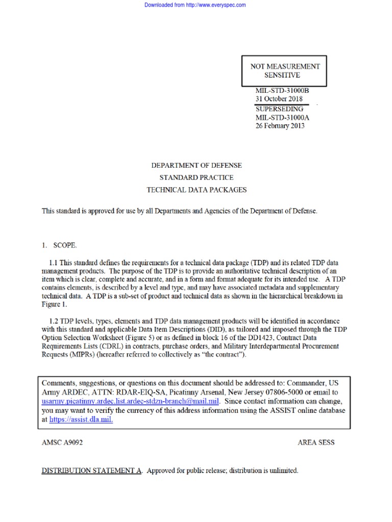 Mil STD 31000B | PDF | Specification (Technical Standard) | Engineering Design Process
