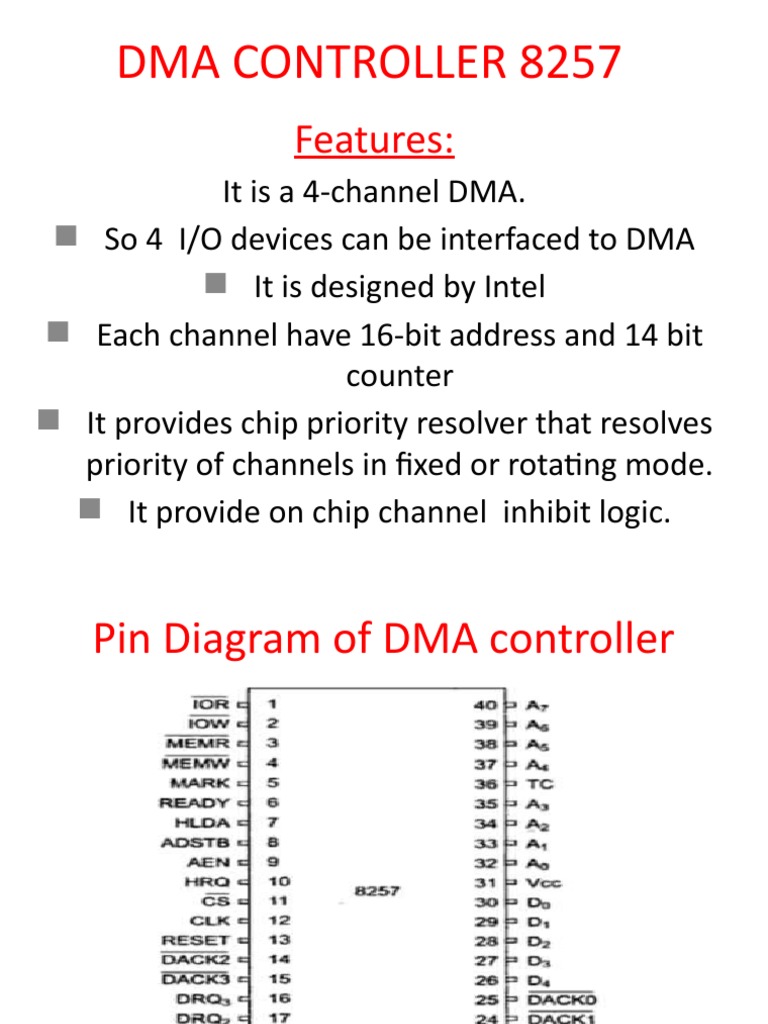 Dma 8257 | PDF | Input/Output | Computer Architecture