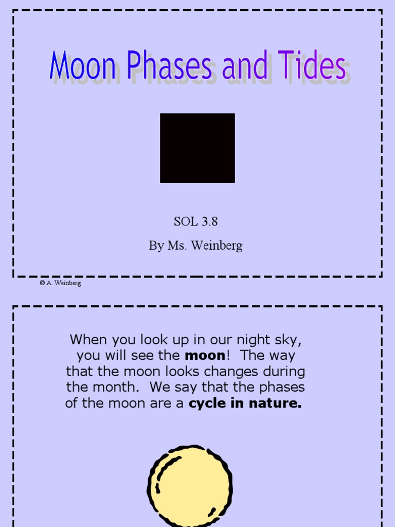 Moon Phases Tides | PDF | Planets Of The Solar System | Moon