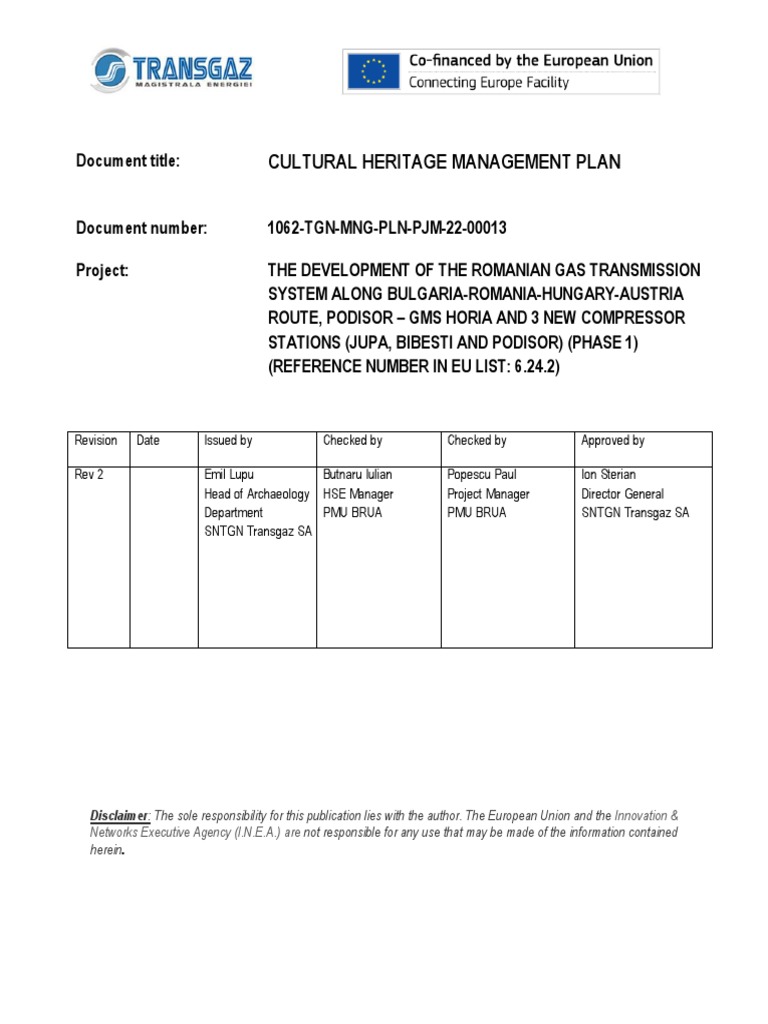 Cultural Heritage Management Plan for BRUA | PDF | Environmental Impact ...