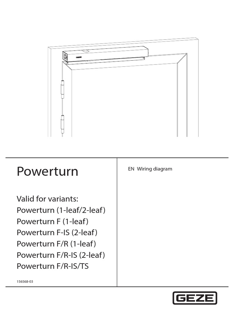 GEZE Wiring-Diagram en 661128 | PDF | Door | Switch