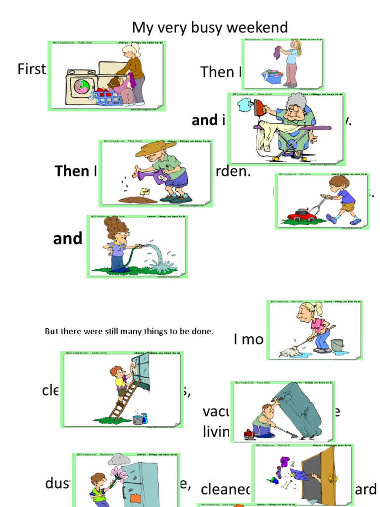 My Busy Weekend Activities Summary | PDF
