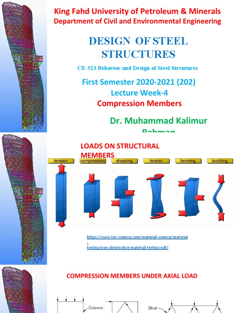 4-CE523-Handout-Compression Members-1 | PDF | Buckling | Column
