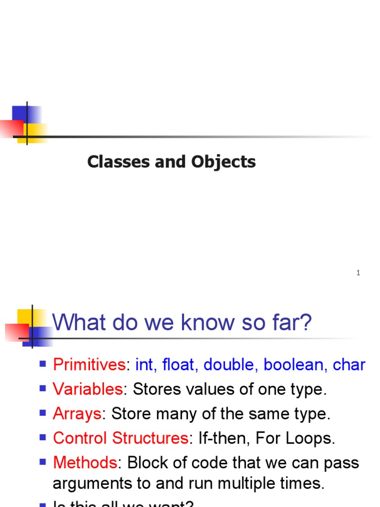 Classes And Objects Pdf Constructor Object Oriented Programming Programming
