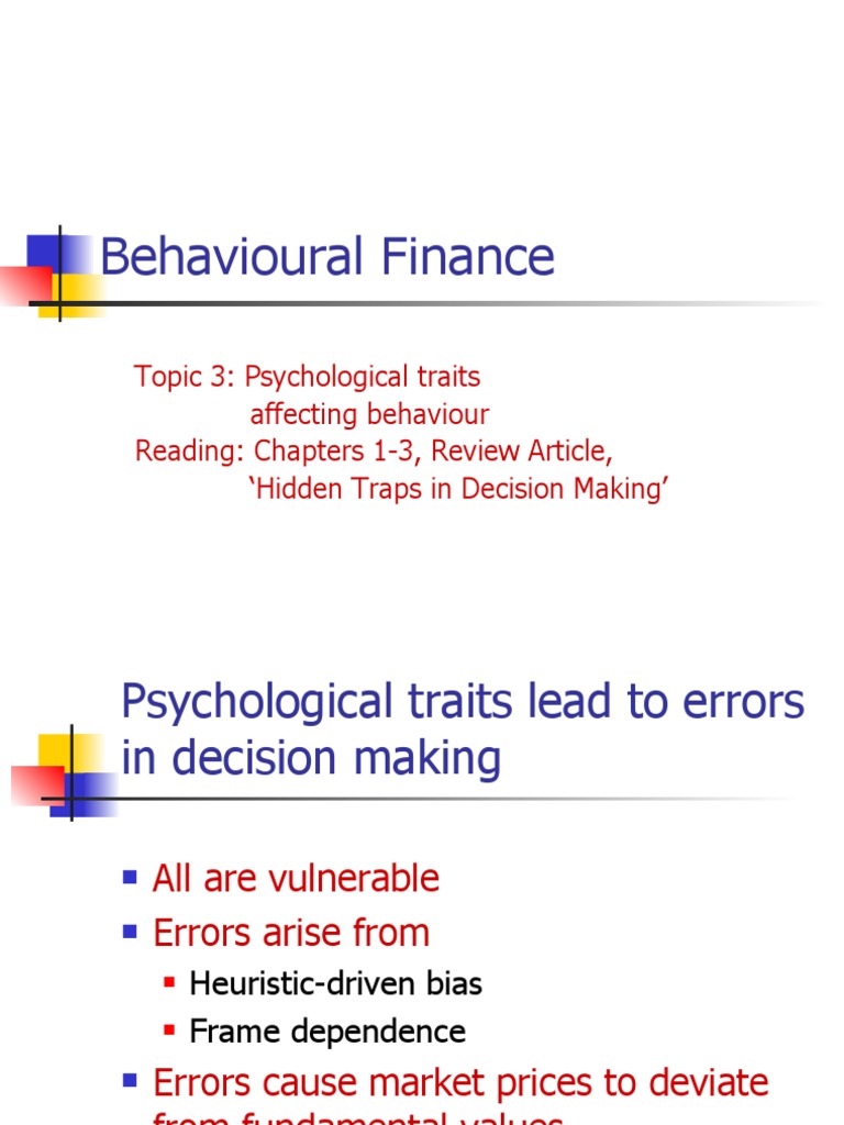 BF Lecture 2 | PDF | Heuristics In Judgment And Decision Making | Bias