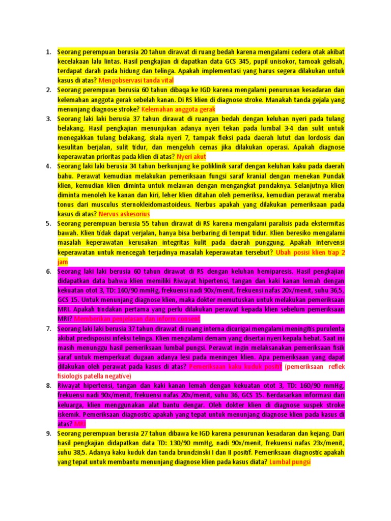 Uts Neuro KMB 2 Fix | PDF