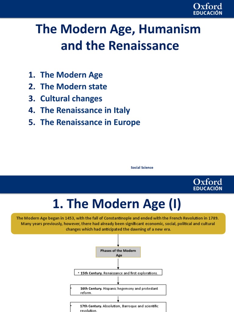 The Modern Age: Humanism & Renaissance | PDF | Renaissance | Florence